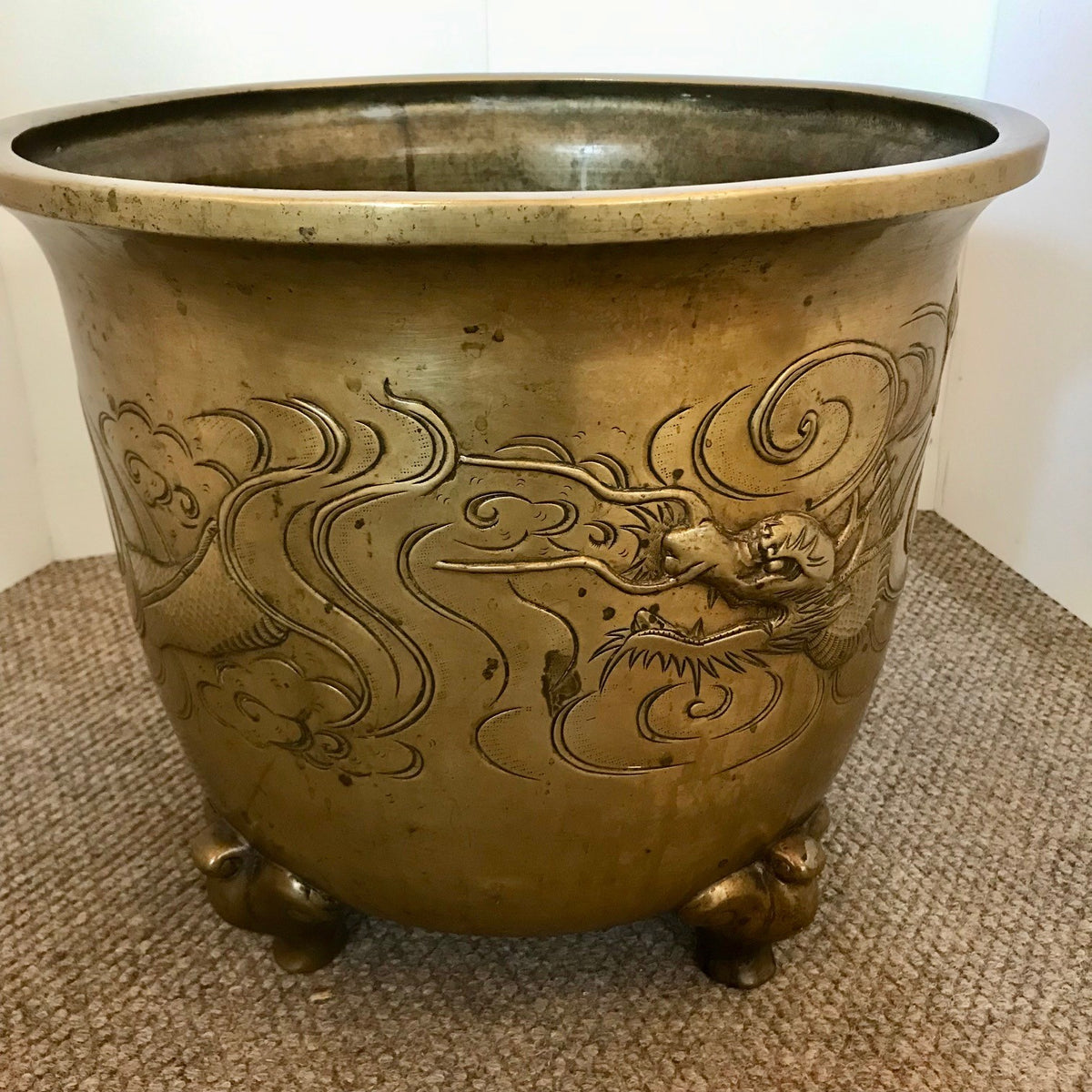 Large Oriental Brass Hibachi/Jardiniere – Grand Central Inc