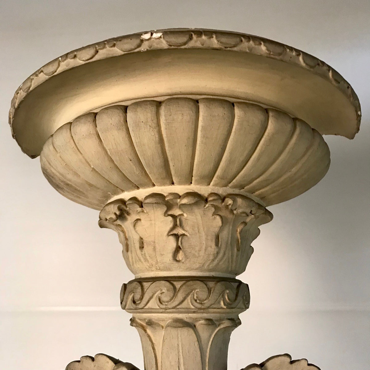 A Pair of Theatrical Carved Pilasters Fancifully Moulded and Hand Fini ...